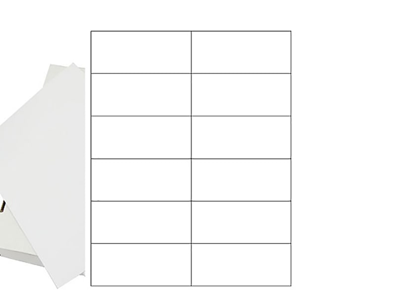 A4 Sheets Of Labels 12 Per Sheet (Label 99 x 42mm)– hslpackaging