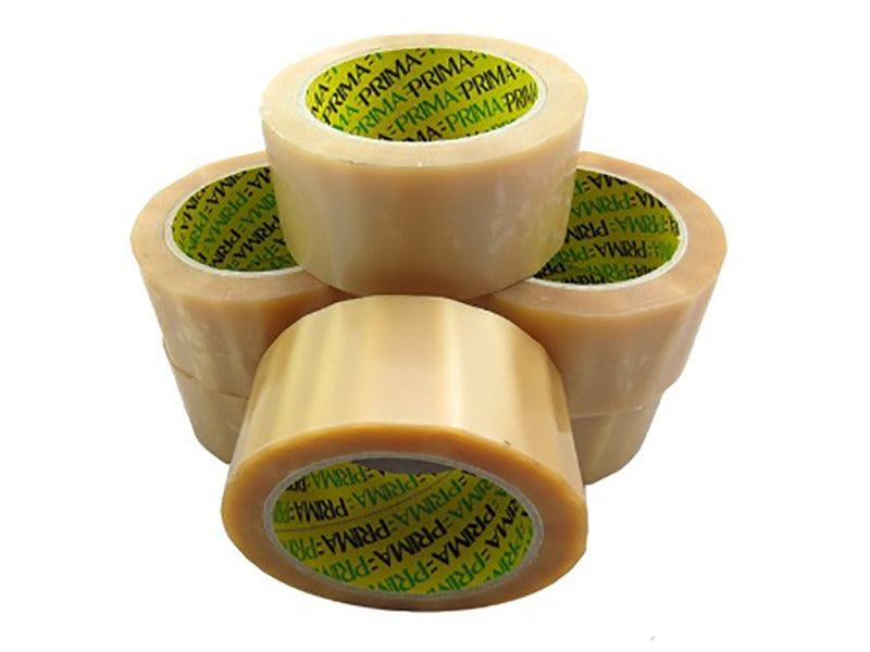 Vinyl Tape PRIMA Heavy Duty 48mm x 66m Rolls Clear– hslpackaging